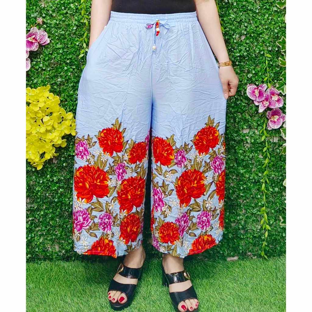 NEW ARRIVAL FLORAL PRINTED CHALLIS SQUAREPANTS ASSORTED DESIGN AND ...