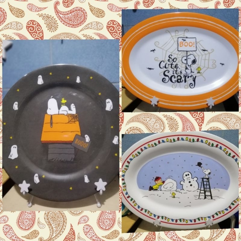 Snoopy Peanuts Melanine serving plates | Shopee Philippines