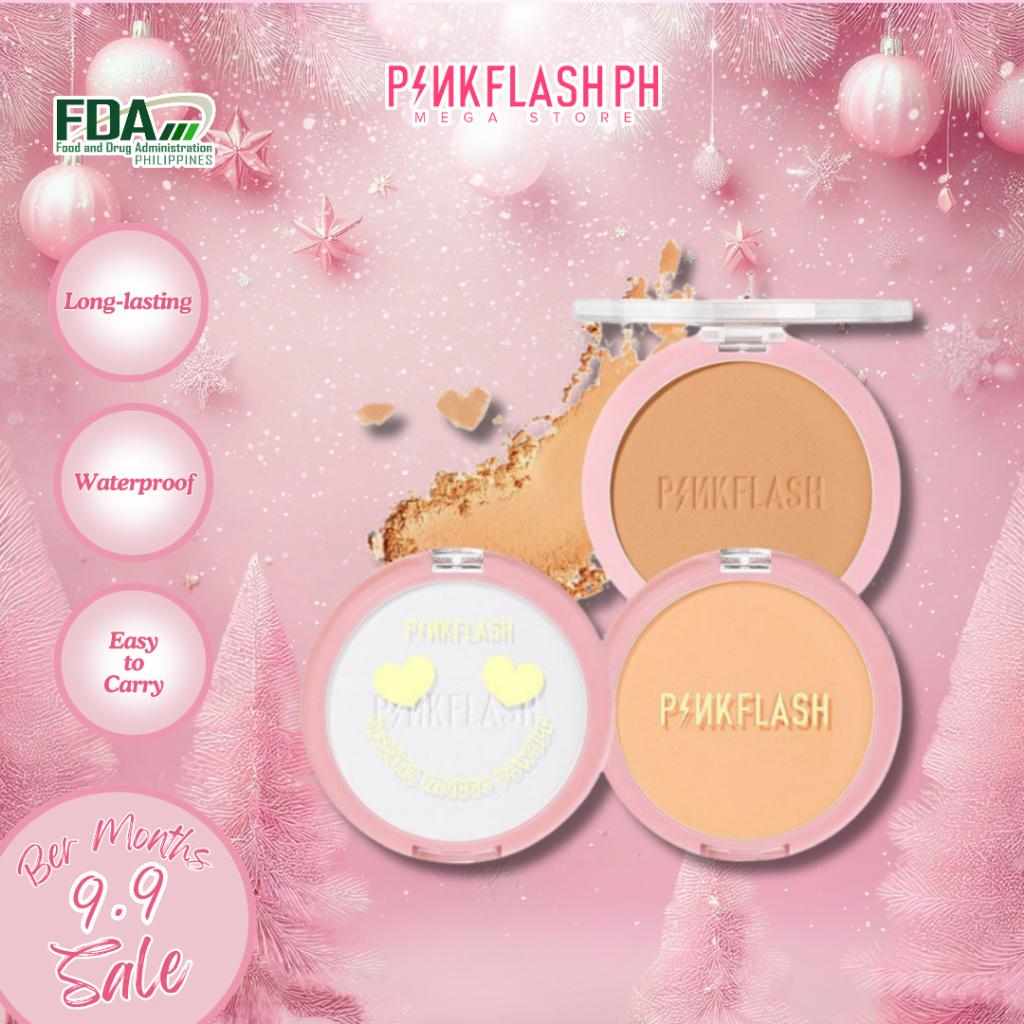 PINKFLASH Long-lasting Matte Traceless Waterproof Oil Control Pressed ...