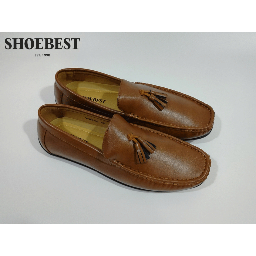 ShoeBest Leather Shoes Top Sider for Men " Xavier" W8846 | Shopee ...