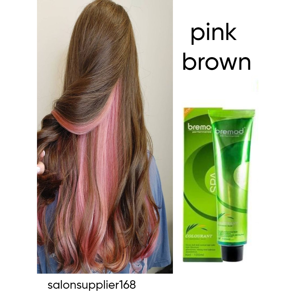 Bremod Hair Color 8.67 PINK BROWN 100ml With Oxidizer SMALL 100ml ...