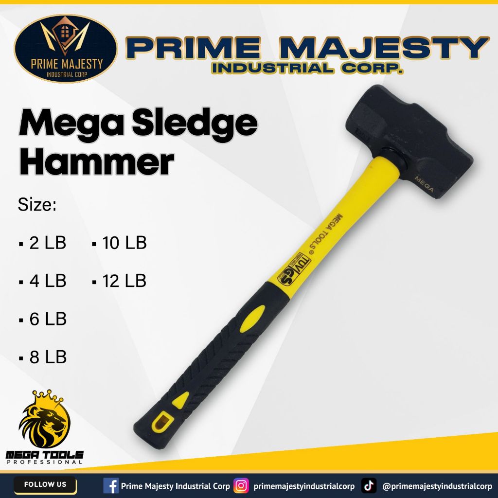 MEGA Sledge Hammer 2LBS/4LBS/6LBS/ | Shopee Philippines