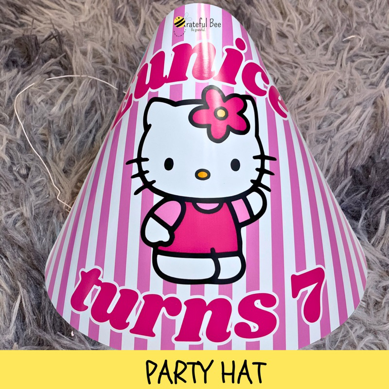 HELLO KITTY PARTY HAT FOR BIRTHDAY & BAPTISM | Shopee Philippines