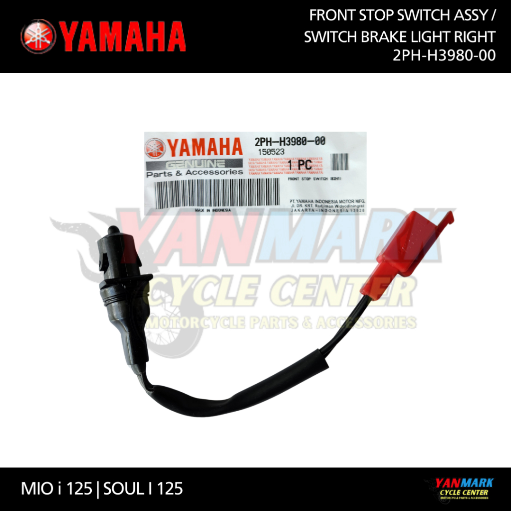 ORIGINAL YAMAHA - FRONT STOP SWITCH ASSY / SWITCH BRAKE LIGHT RIGHT ...