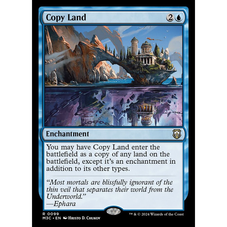 MTG Singles: Copy Land NM Blue M3C Modern Horizons 3 Commander | Shopee ...
