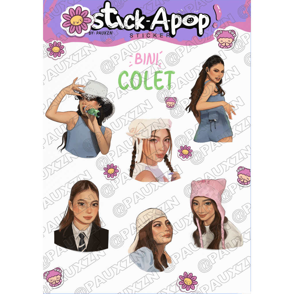 "Stick-A-Pop' (by @pauxzn)" {Limited Edition} Stickers - [2024] BINI ...