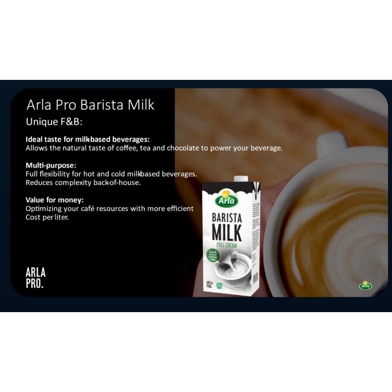Arla Barista Milk Full Cream 1L | Shopee Philippines