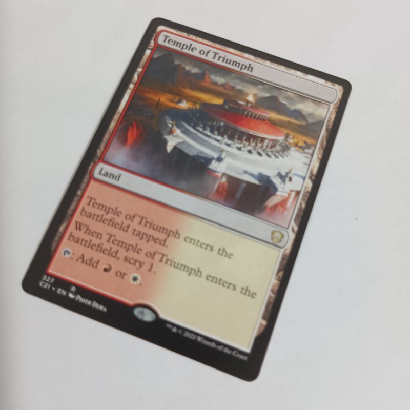 MTG Card TEMPLE OF TRIUMPH Magic the Gathering Trading Card Game Land ...