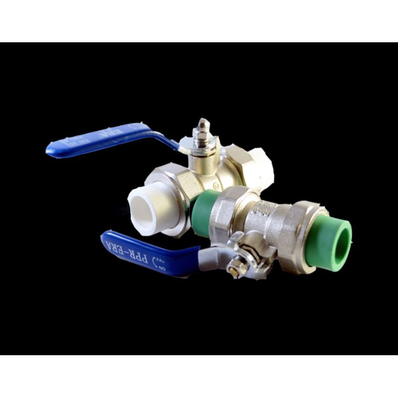 PPR (for hot and cold) DOUBLE UNION BALL VALVE (METAL BODY) 1¼"(40mm ...