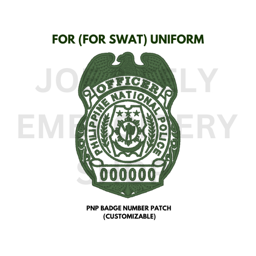 PNP BADGE ARMY GREEN (FOR SWAT) PATCHES | Shopee Philippines