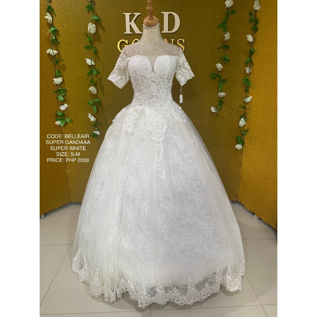 WEDDING GOWNS: (CODE: BELL-EAR) | Shopee Philippines