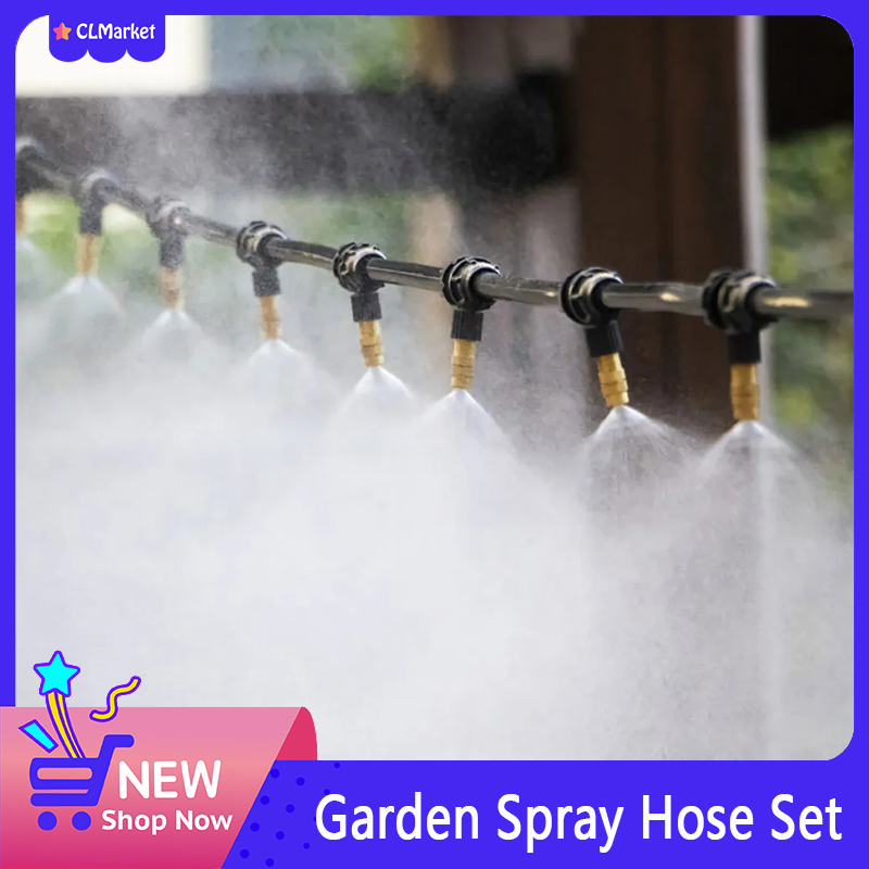 10m Automatic Watering Kits 33Ft Brass Mist Nozzle Micro Misting Spray ...