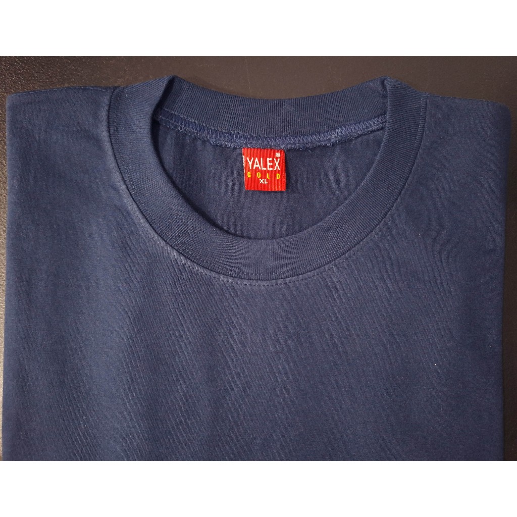 NAVY BLUE Yalex Round Neck Plain Shirt | Adult & Kids Size Roundneck T ...