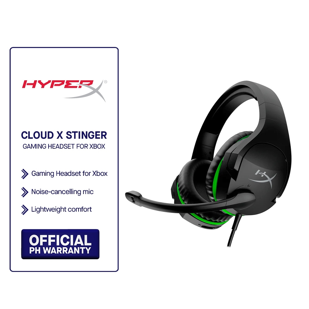 HyperX CloudX Stinger - Comfortable Gaming Headset for Xbox | Shopee ... HyperX CloudX Stinger - Comfortable Gaming Headset for Xbox | Shopee ...