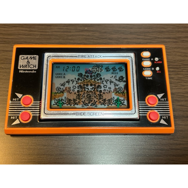 NINTENDO GAME AND & WATCH FIRE ATTACK Wide Screen1982 Direct From Japan ...