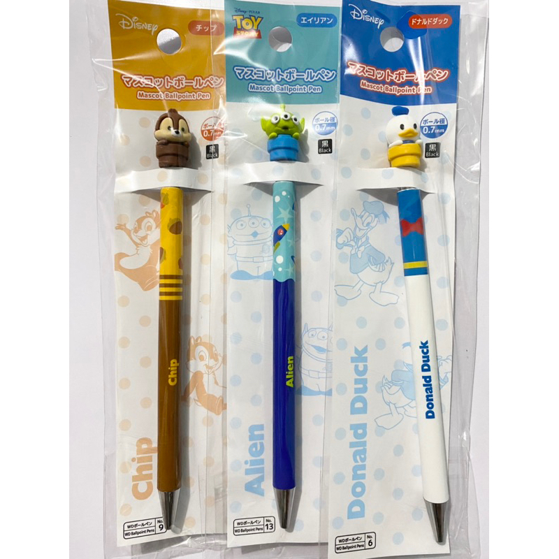 Disney Mascot Character Ballpoint Pen Black Ink Chip Donald Duck Toy ...