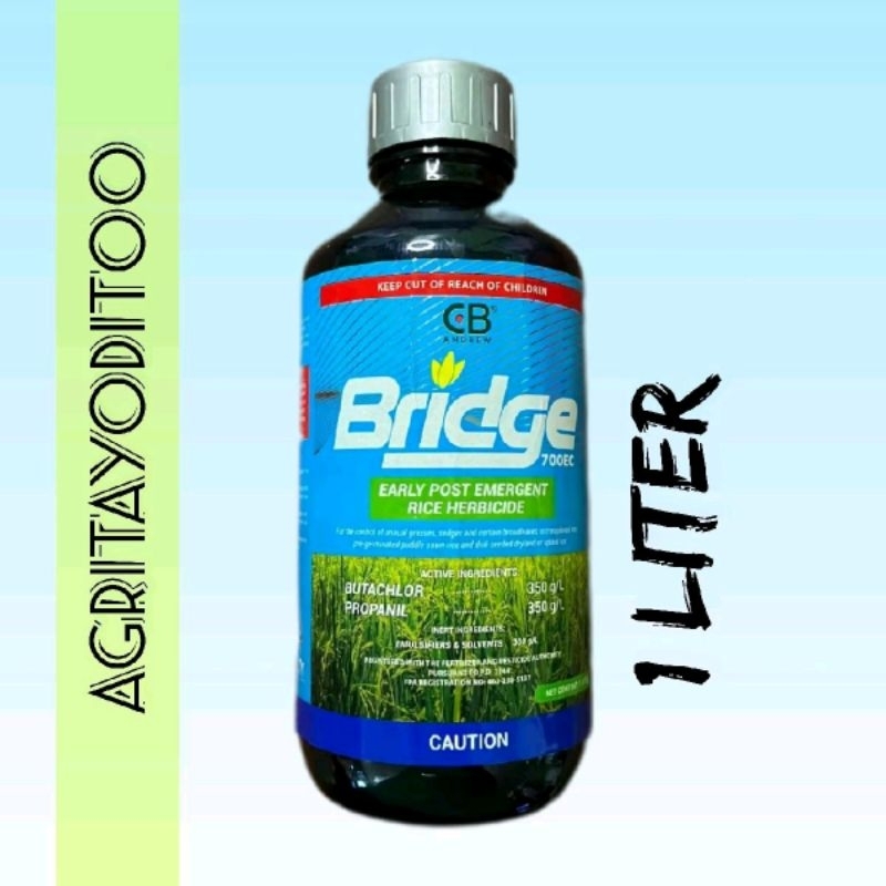 BRIDGE 700 EC (1 LITER) BUTACHLOR + PROPANIL EARLY POST EMERGENT RICE ...