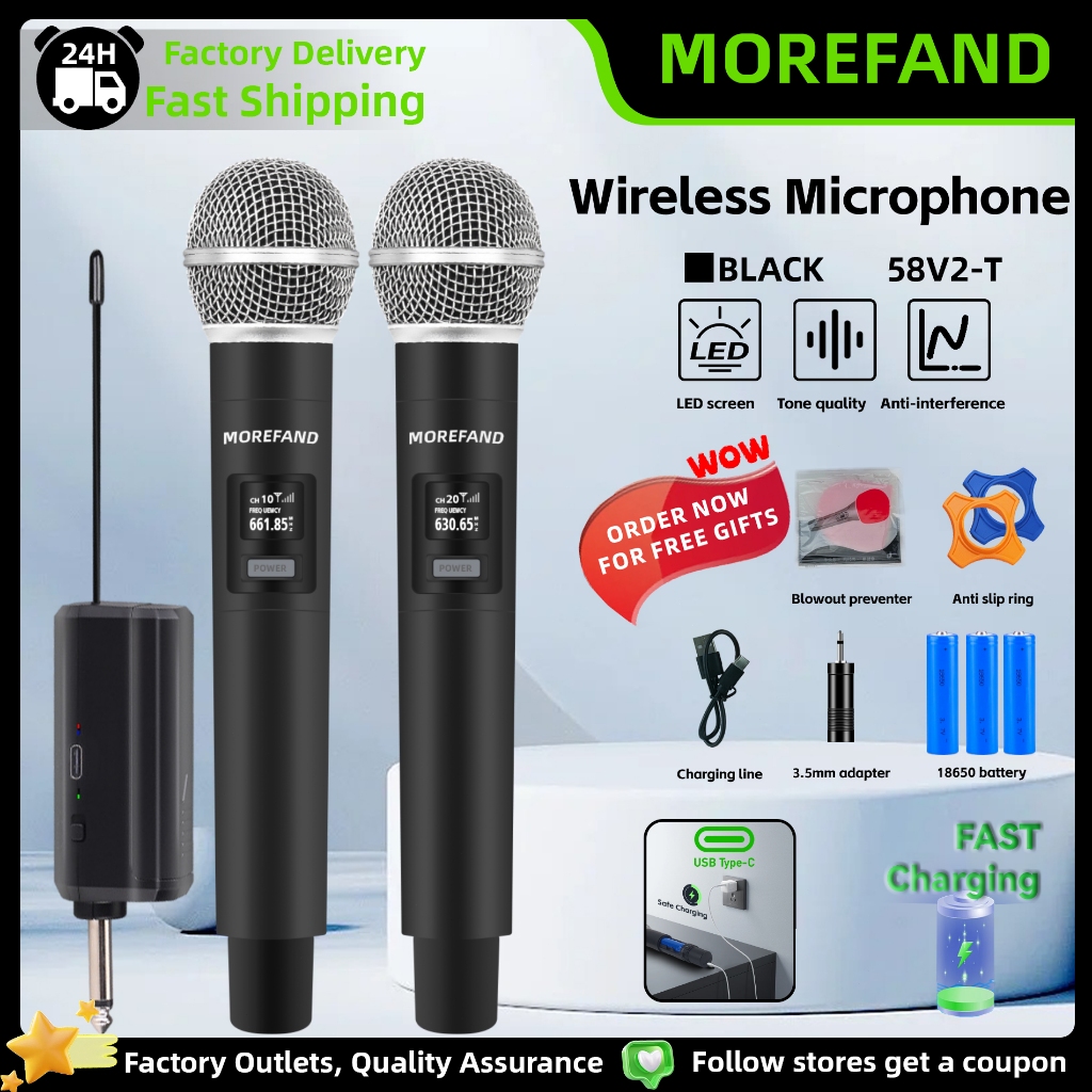 PROFESSIONAL wireless microphone bluetooth microphone for videoke Fast ...