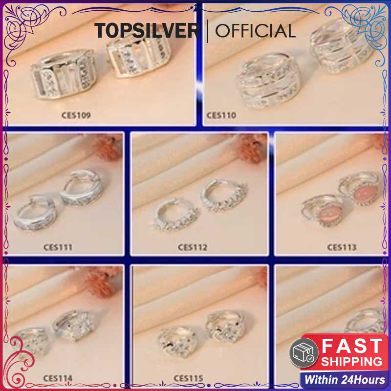 MORNING STAR SILVER Clip Earrings Italy 925 Silver CES109 - CES116 ...