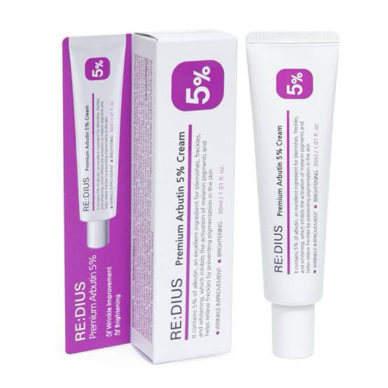 RE:DIUS REDIUS Premium Arbutin 5% Cream 30ml | Shopee Philippines