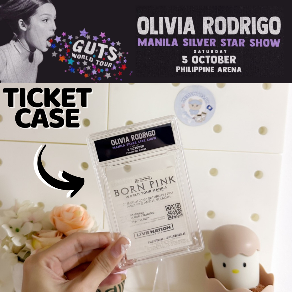 OLIVIA RODRIGO Guts World Tour Manila Concert Ticket Frame Acrylic Case ...