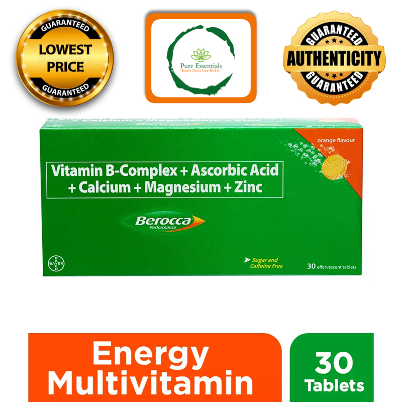 BEROCCA Performance Multivitamins + Minerals Effervescent Tablets ...