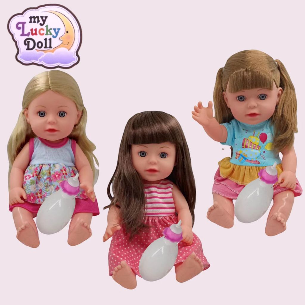 sunny shop My Lucky Doll (can pee with feeding bottle) | Shopee Philippines