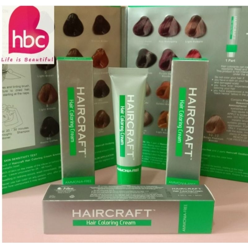HBC Haircraft Ammonia Free Hair Coloring Cream Only (DS) | Shopee ...