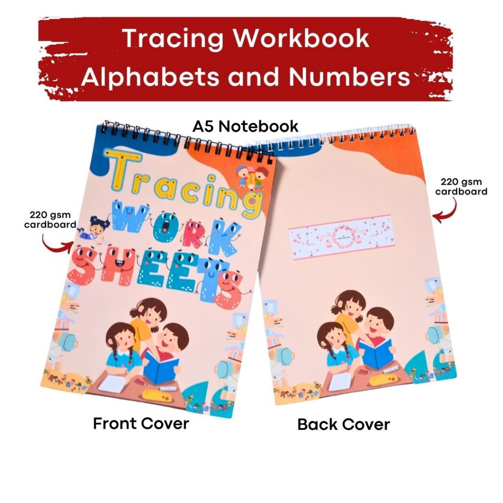 Tracing Alphabet & Number Workbook | A-Z Upper & Lowercase Letters with ...
