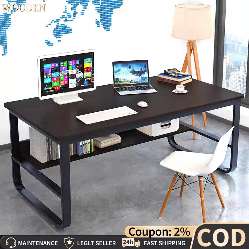 ️COD ️ 120CM Computer Desk Office table study desk PC laptop desk Thick ...