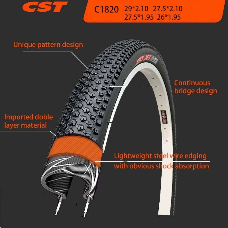 CST JET MTB Bicycle Tires C-1820 Bike tire 26/27.5/29*1.95/2.1 40-65PSI ...