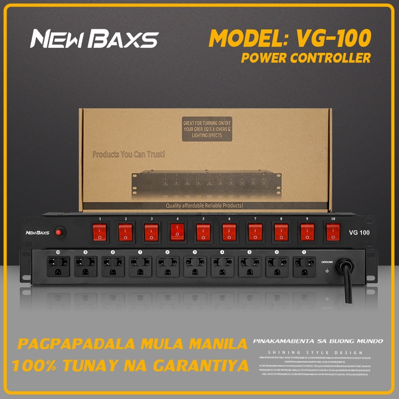 NEW BAXS VG-100 10-outlet Power Sequence Controller Conditioner Surge ...