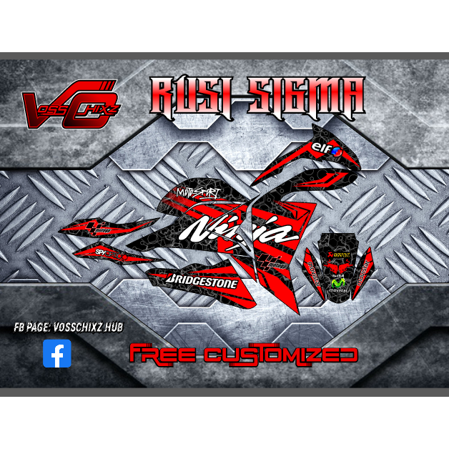 Decals Sticker for Rusi Sigma 250 Ninja 011 | Shopee Philippines