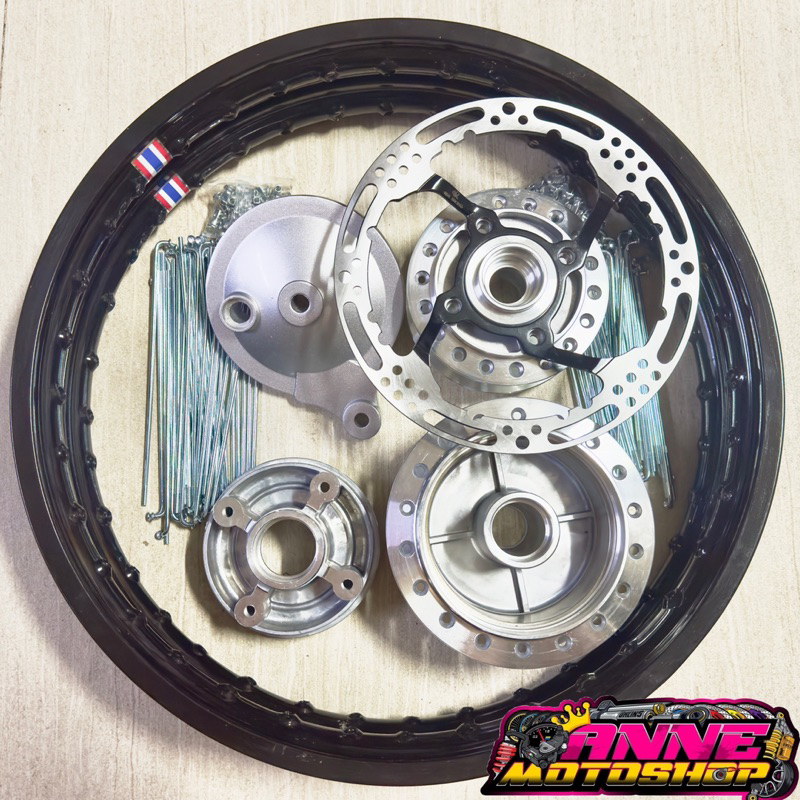 Rimset For Xrm,Wave,Rs125,Rusi wave,Pantra and others With brake panel ...