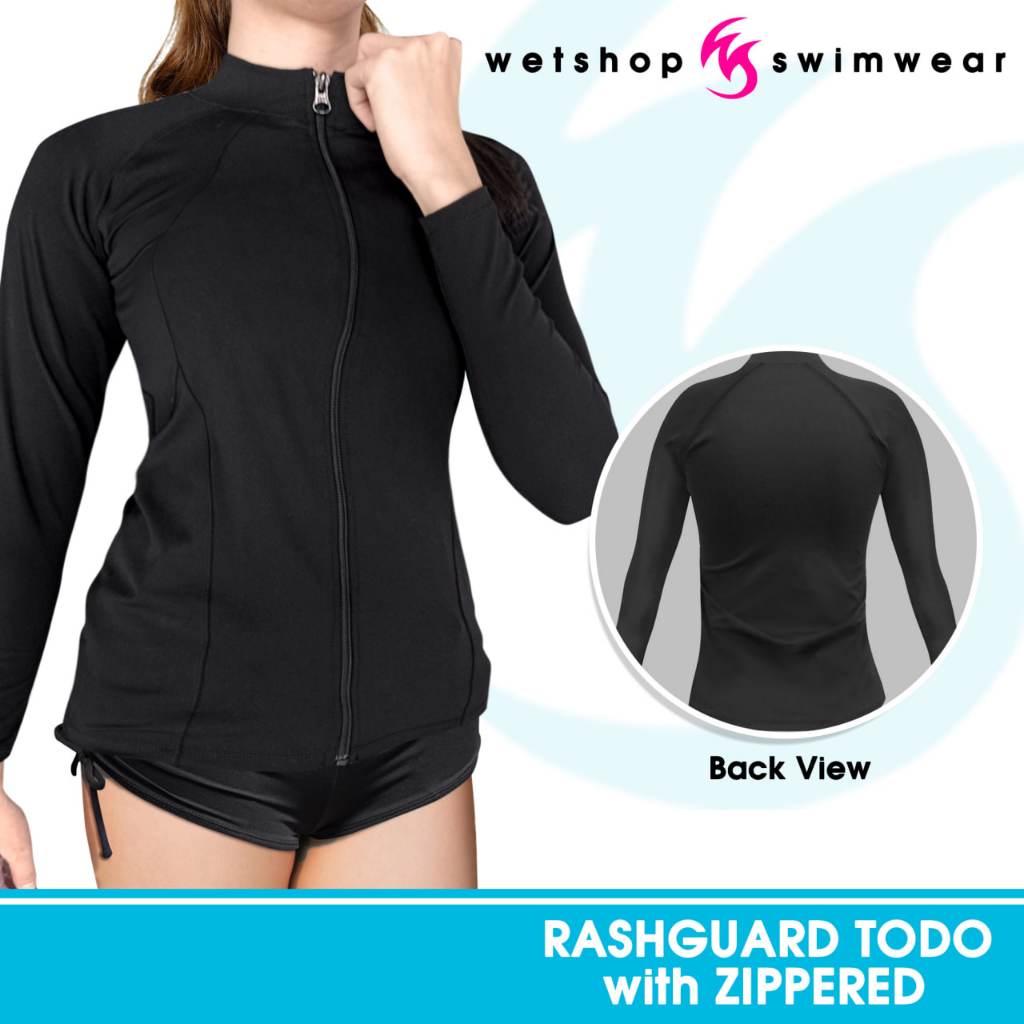 wetSHOP Rashguard Todo w/ Zippered | Shopee Philippines