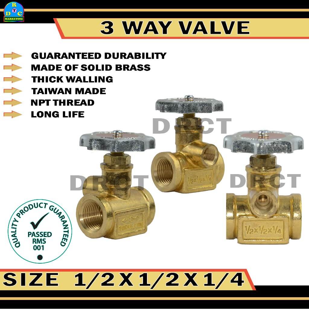 3 WAY GATE VALVE TAIWAN | Shopee Philippines