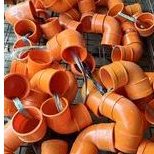 (6 INCH FITTINGS) BIOPIPE PVC ORANGE ELBOW 1/4 AND 1/8 BEND ; TEE ...