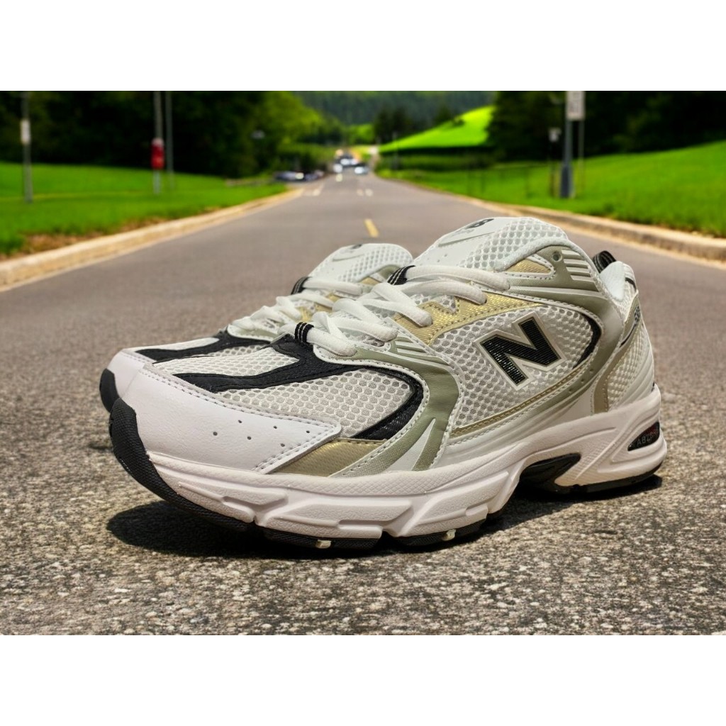 NB Running shoes "WHITE BROWN" Shoes for men | Shopee Philippines