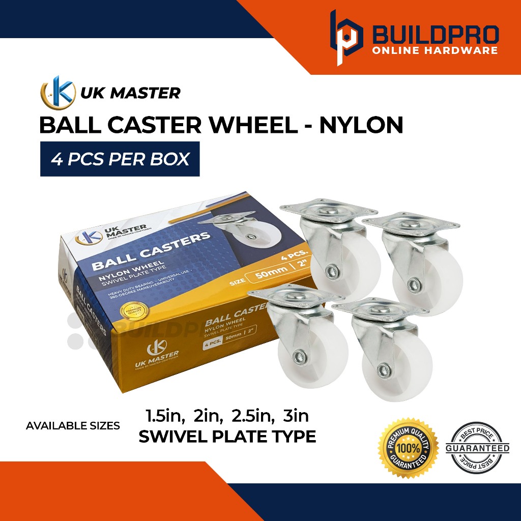 UK MASTER Caster Wheel / Nylon (Per Box) | Shopee Philippines