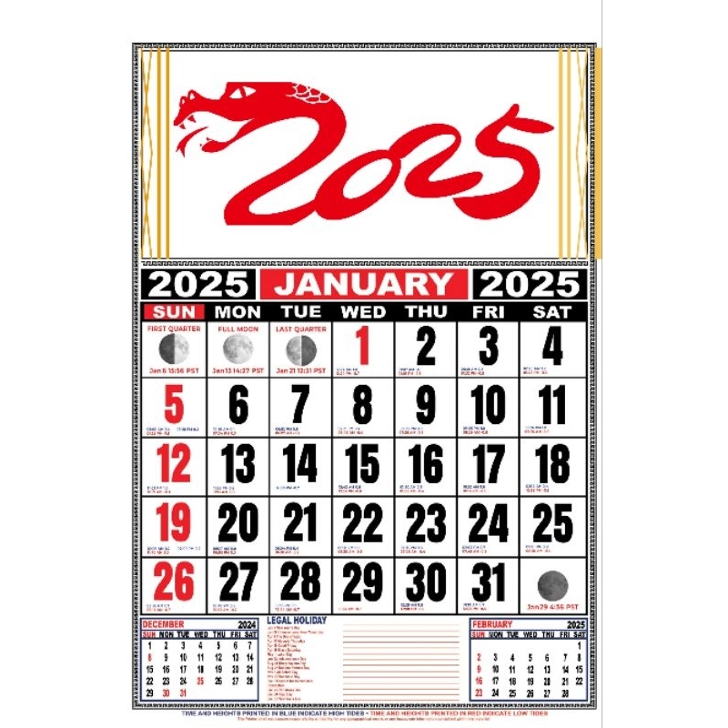 2025 A3 personalized commercial calendars | Shopee Philippines