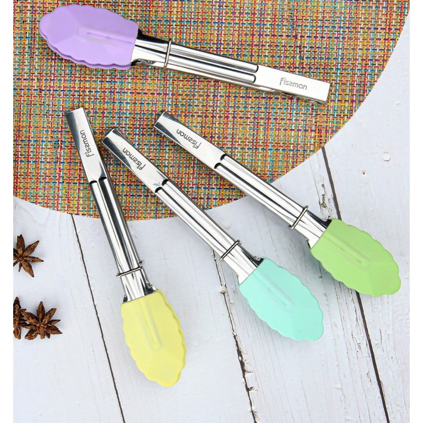 Fissman 7718 17cm Food Grade Silicone Food Tongs Kitchen utensil Salad ...
