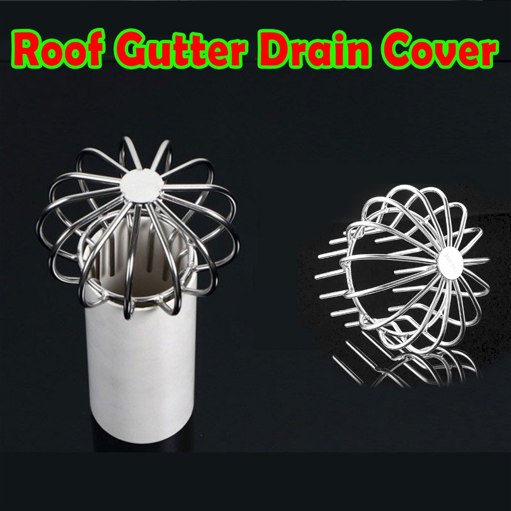 50/75mm SUS304 Stainless Roof Gutter Drain Cover Gutter Downspout ...