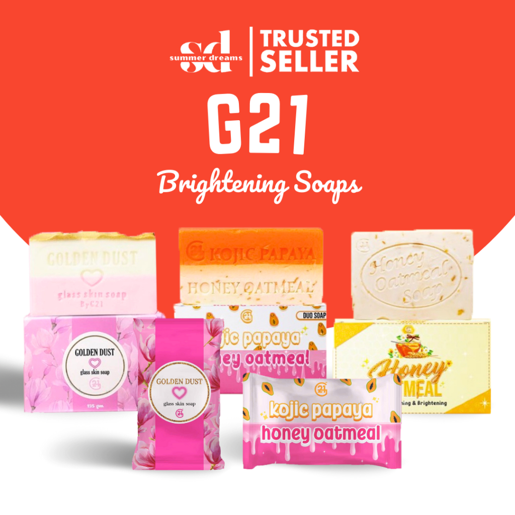 G21 Kojic Papaya Honey Oatmeal DUO Soap Golden Dust Kojic Soap ...