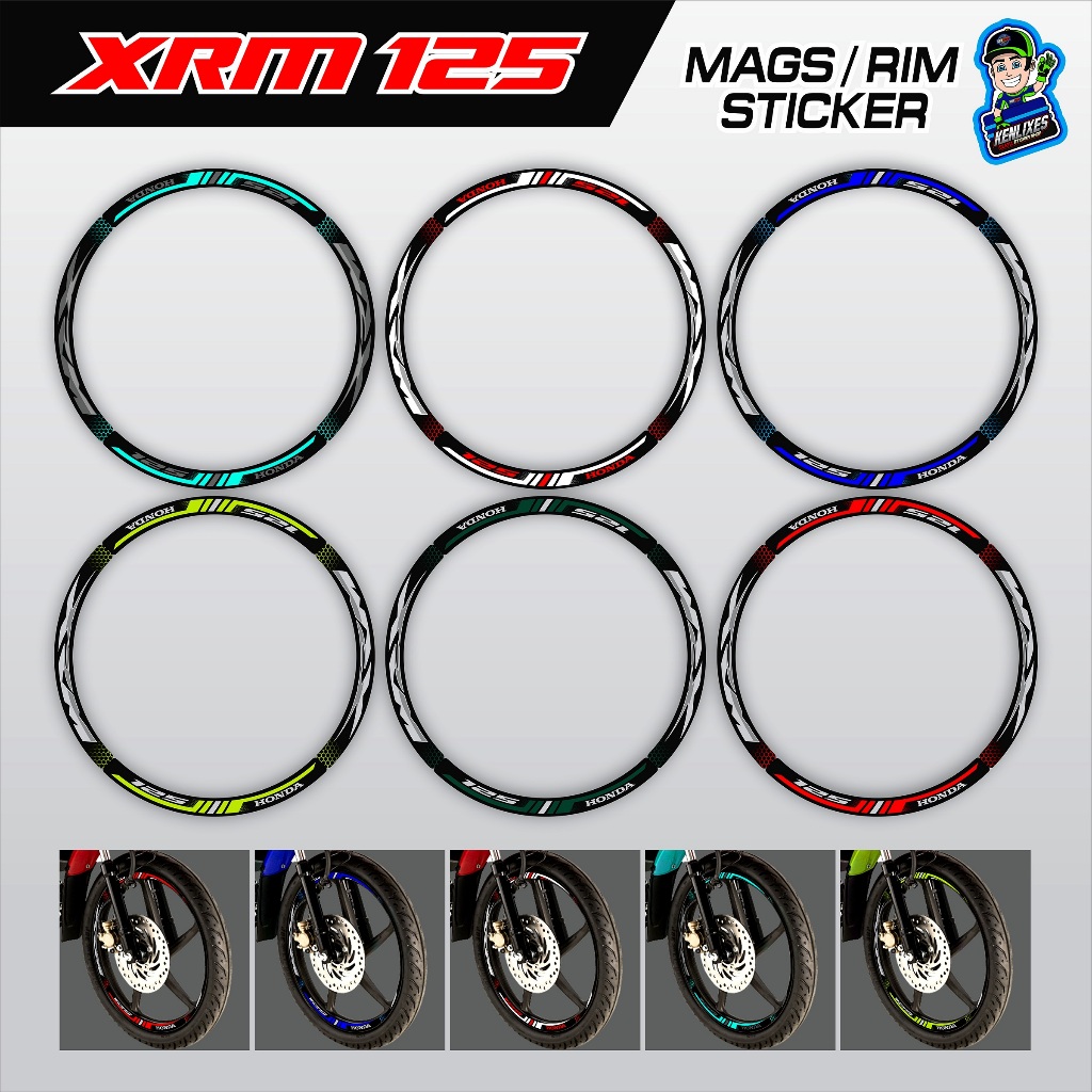 HONDA XRM Rim / Mags Sticker Decals | Shopee Philippines