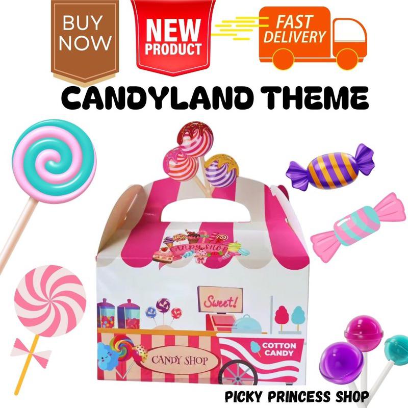 1pc candyland candy shop sweets loot box candy giveaways souvenirs ...