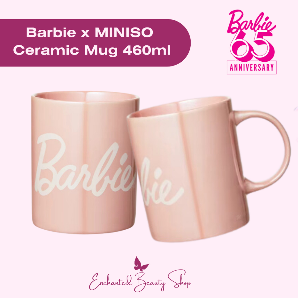 Barbie x MINISO 65th Year Anniversary Ceramic Mug 460ml | Shopee ...