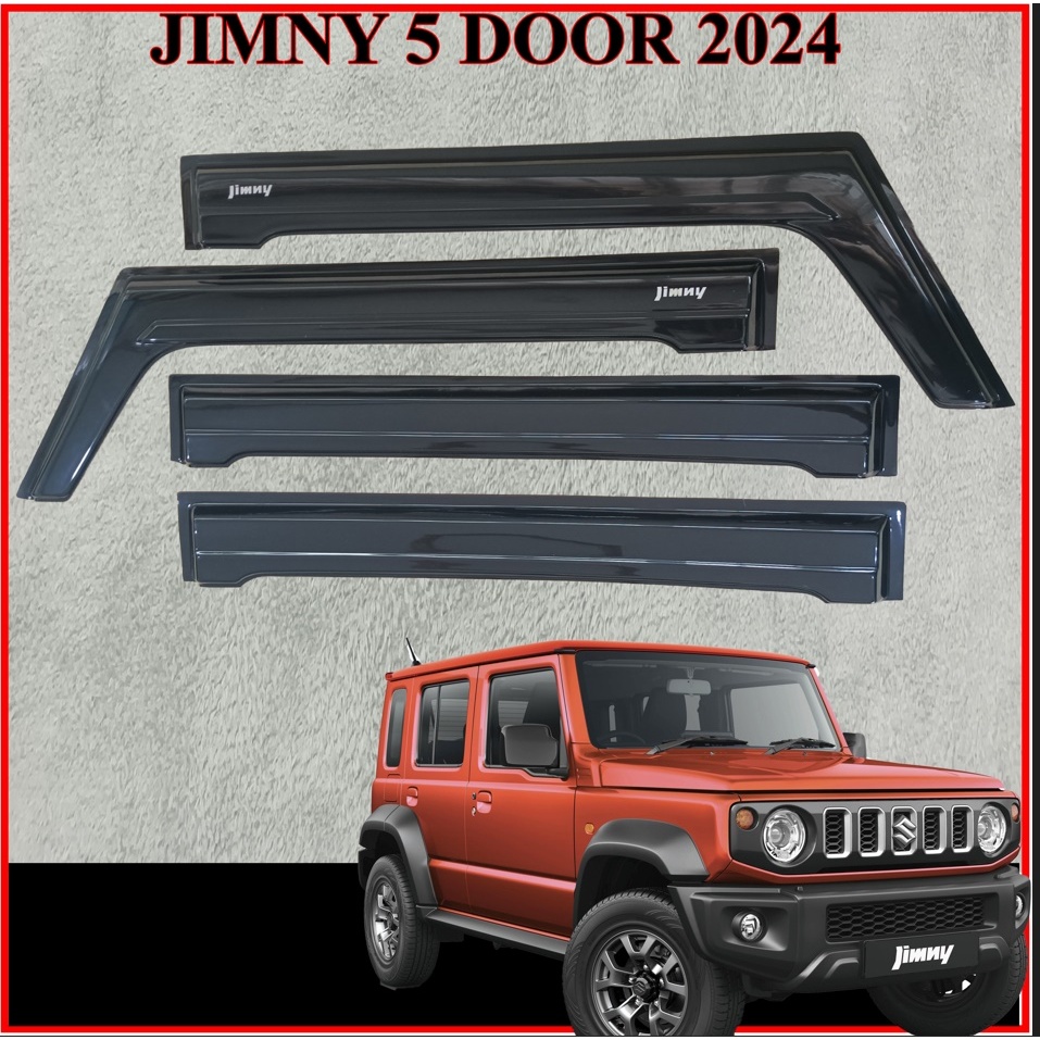 Suzuki Jimny 5 Door Rain Visor, Rain gutter, Door visor, Window visor ...
