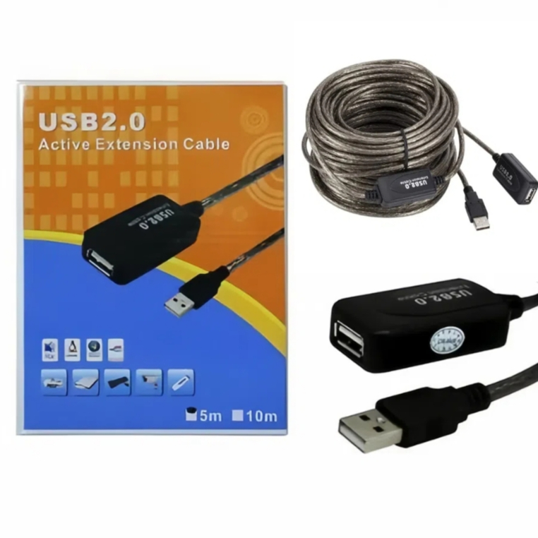 20/30 Meters USB 2.0 Active Extension Cable With USB Ports Male to ...