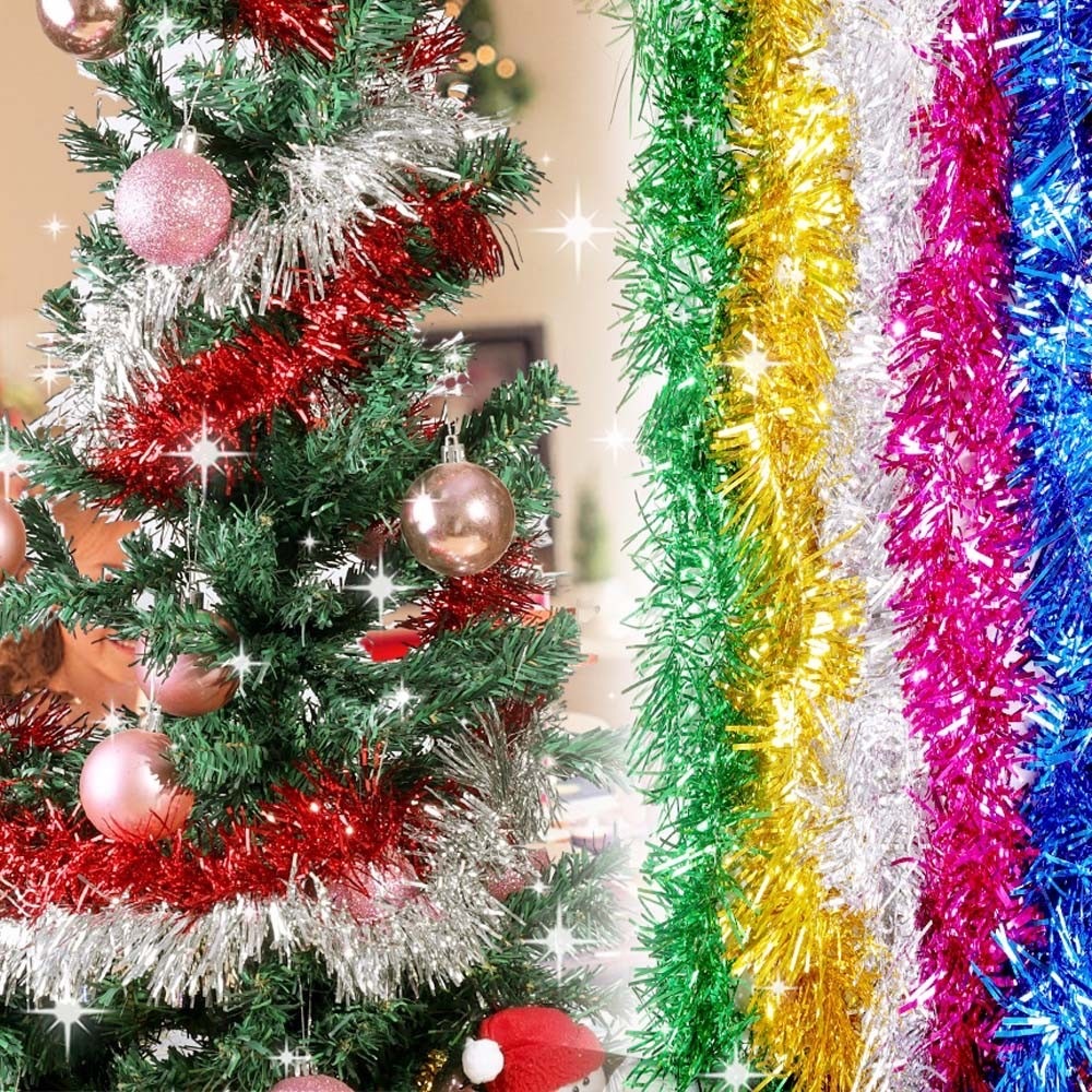 FUYI Christmas wreath/gold foil wreath/ornaments/ribbon/gold wool strip ...