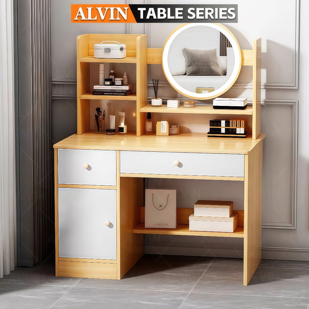 ALVIN Dressing Table Bedroom Minimalist Modern Ins Dressing Table ...